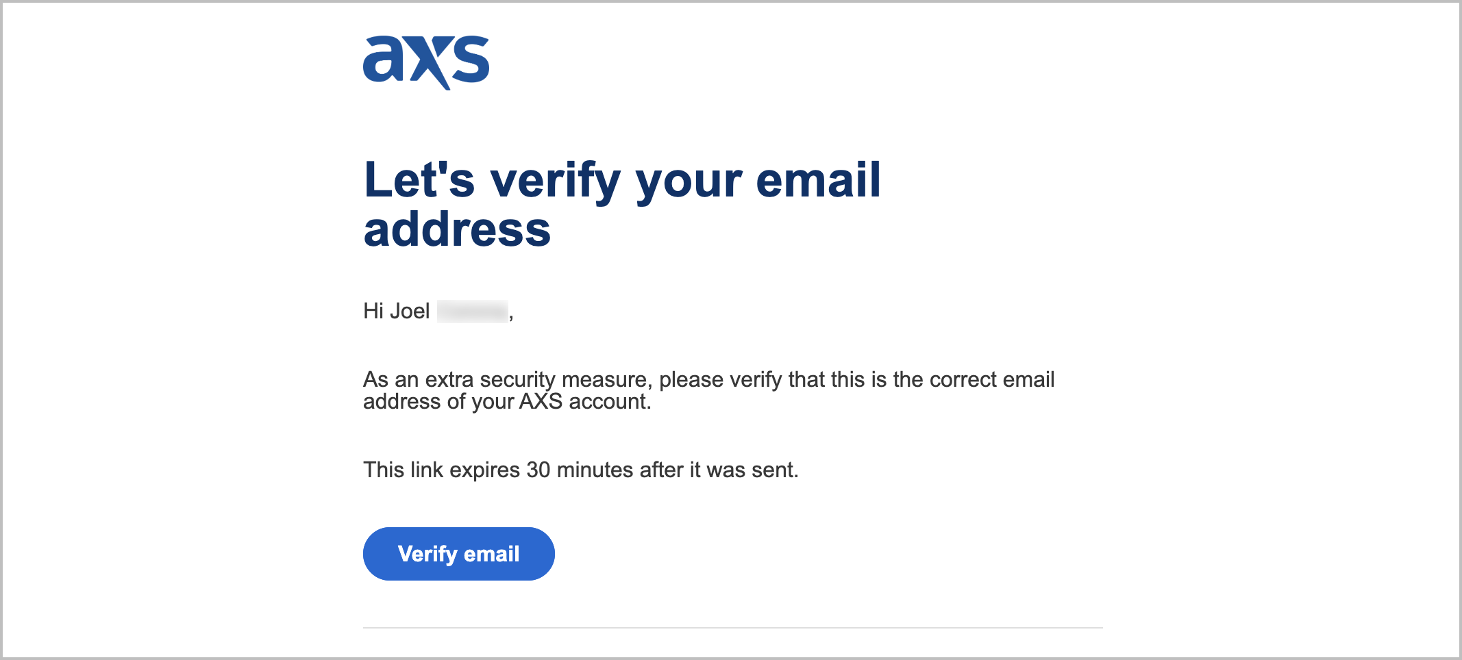 I haven’t received my Email Validation link. What do I do? – AXS Help ...